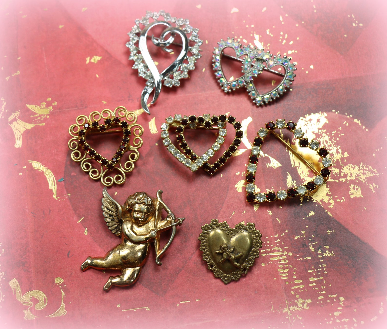 1 Vintage Valentine's Day Pin - Etsy