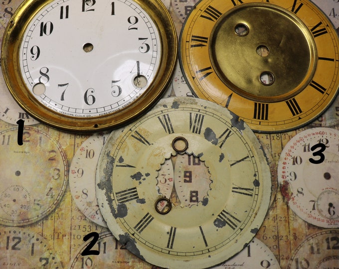 1 Vintage Large Clock Face - Etsy