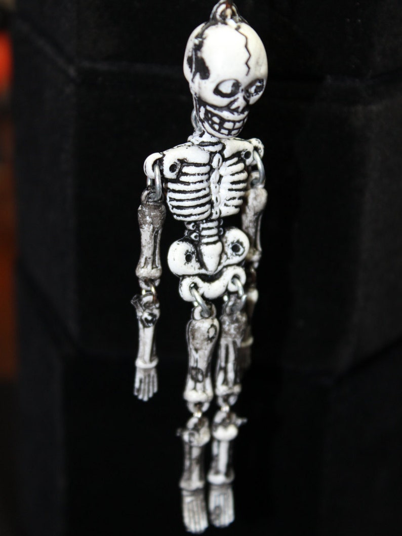 1 Creepy Jointed Skeleton Keychain | Etsy