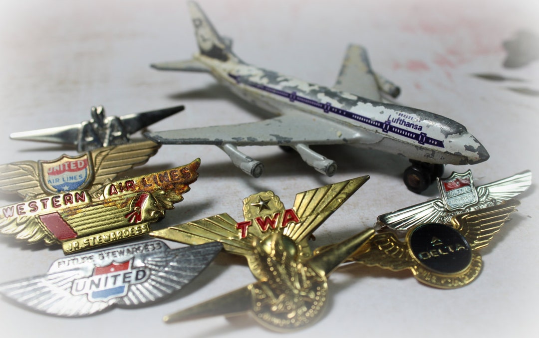 1 Vintage Metal Airline Junior Pilot or Stewardess Pin - Etsy