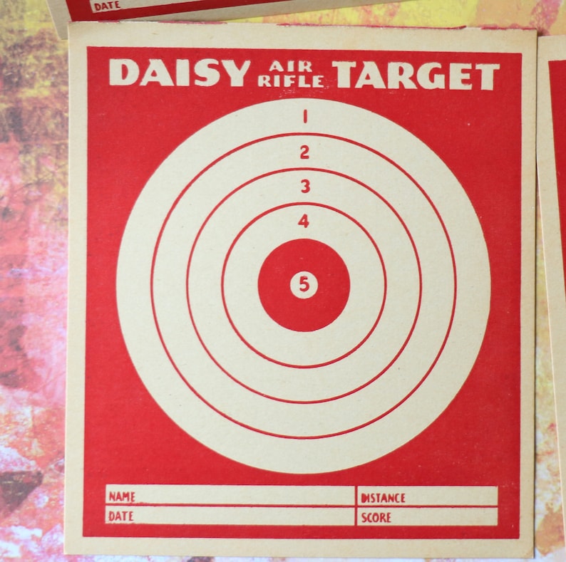 1 Vintage Cardboard 1936 daisy Air Rifle Target | Etsy