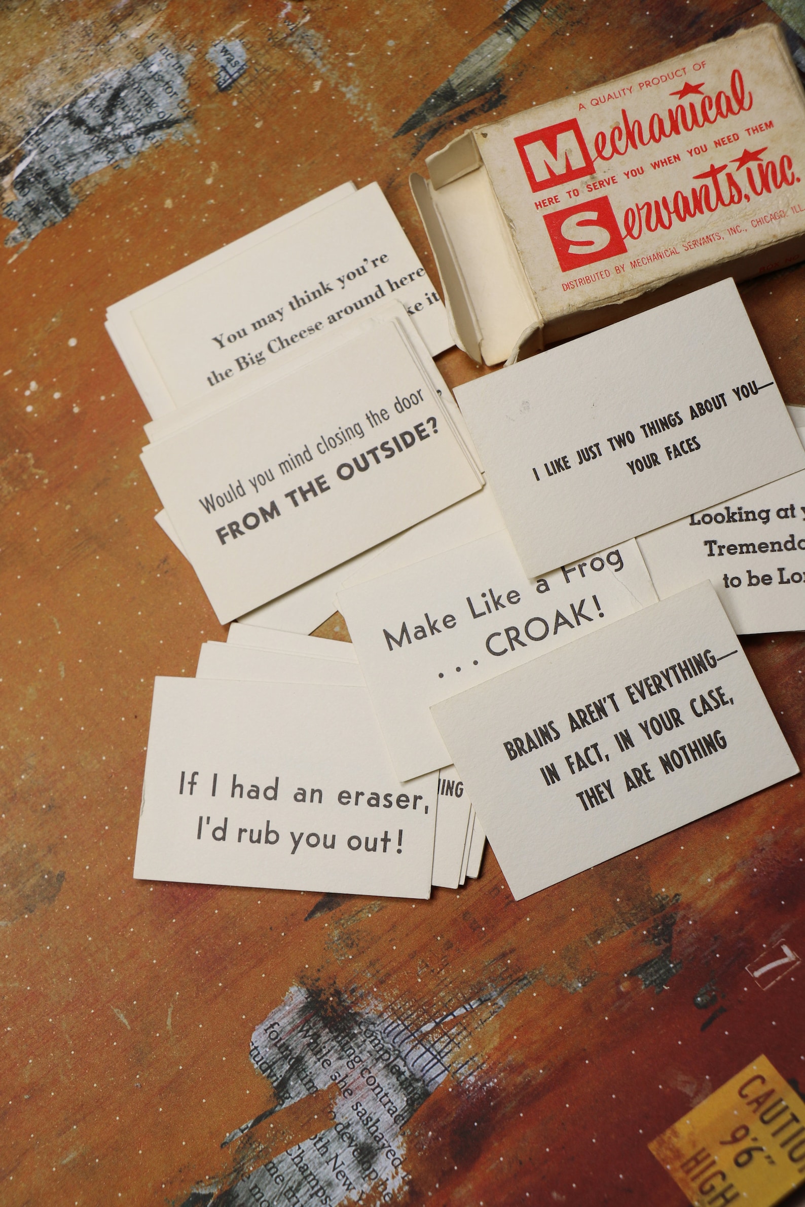 1 Vintage Insult Vending Card | Etsy