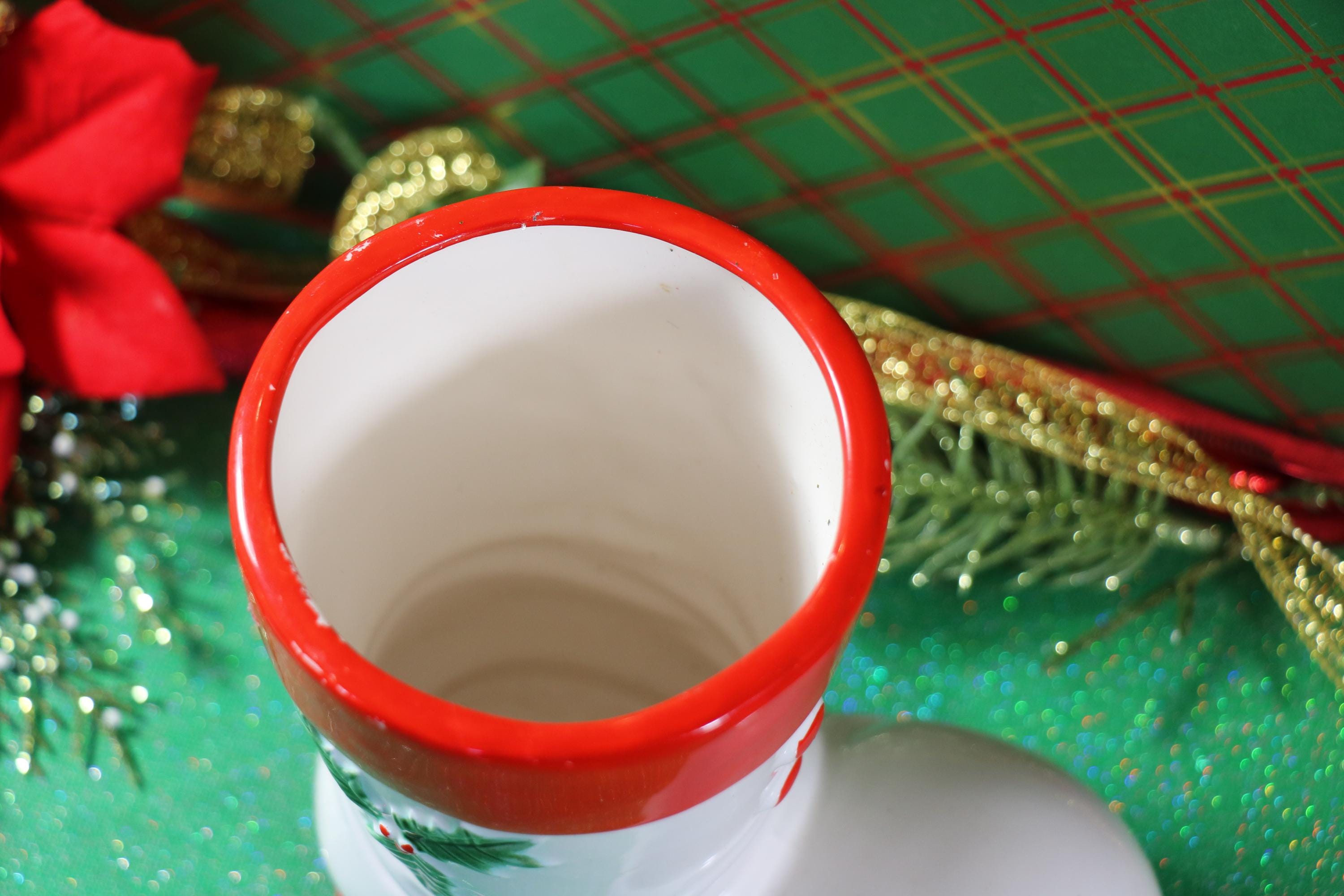 1 Vintage Ceramic Santa Boot Vase - Etsy