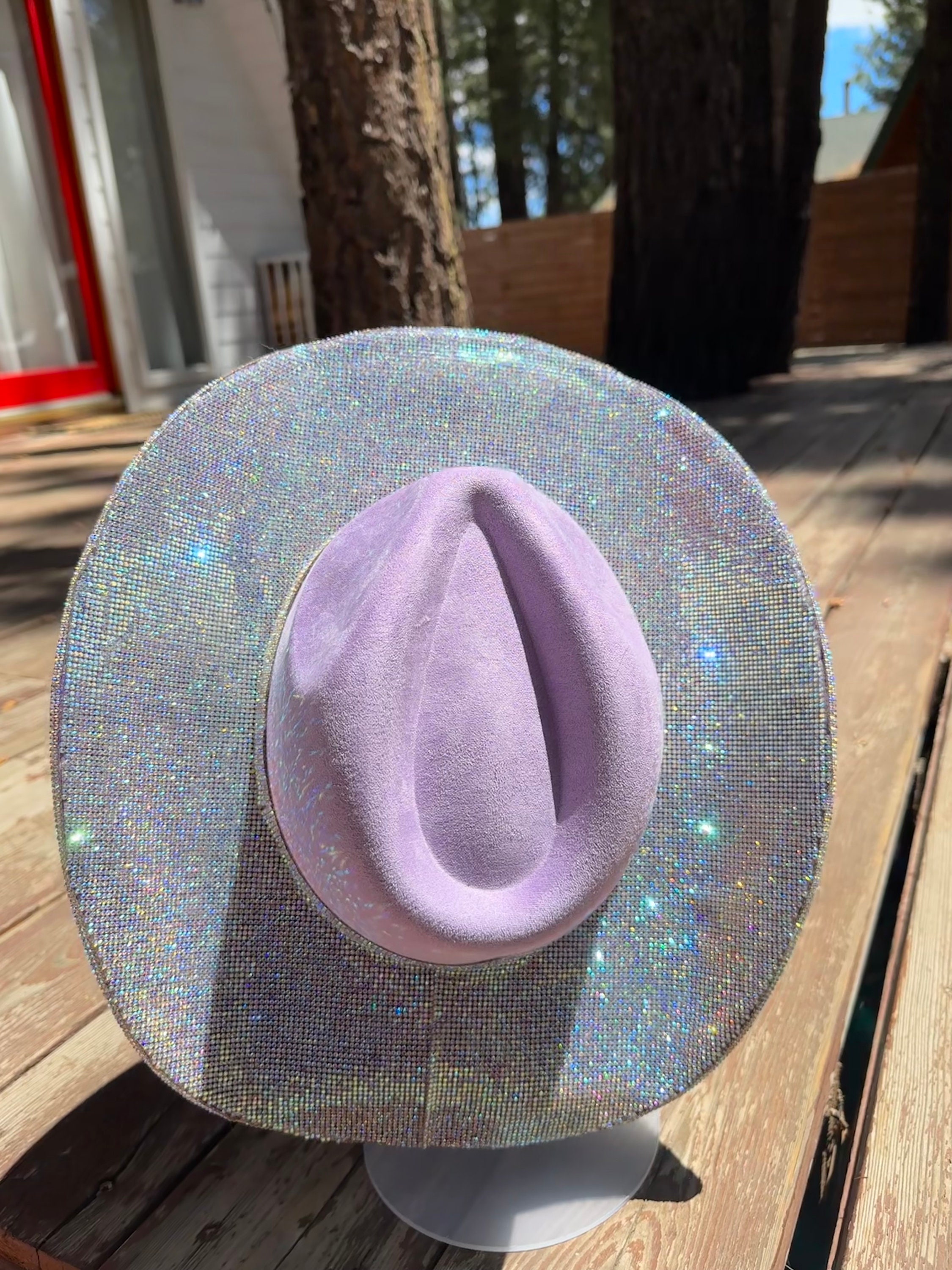 LILAC SUPERSTAR Rhinestone Cowboy Hat Various Colors Blue Purple Pink ...