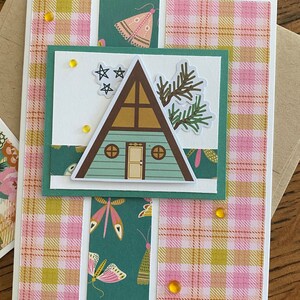 New House Card - Cabin Card - Log Cabin Card - A Frame House Card ...