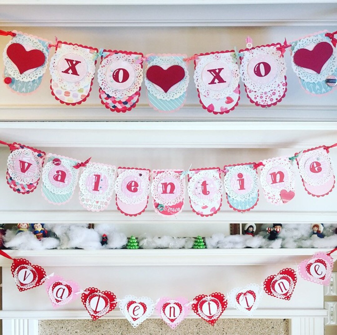 DIY Valentine Banner Kit - Etsy