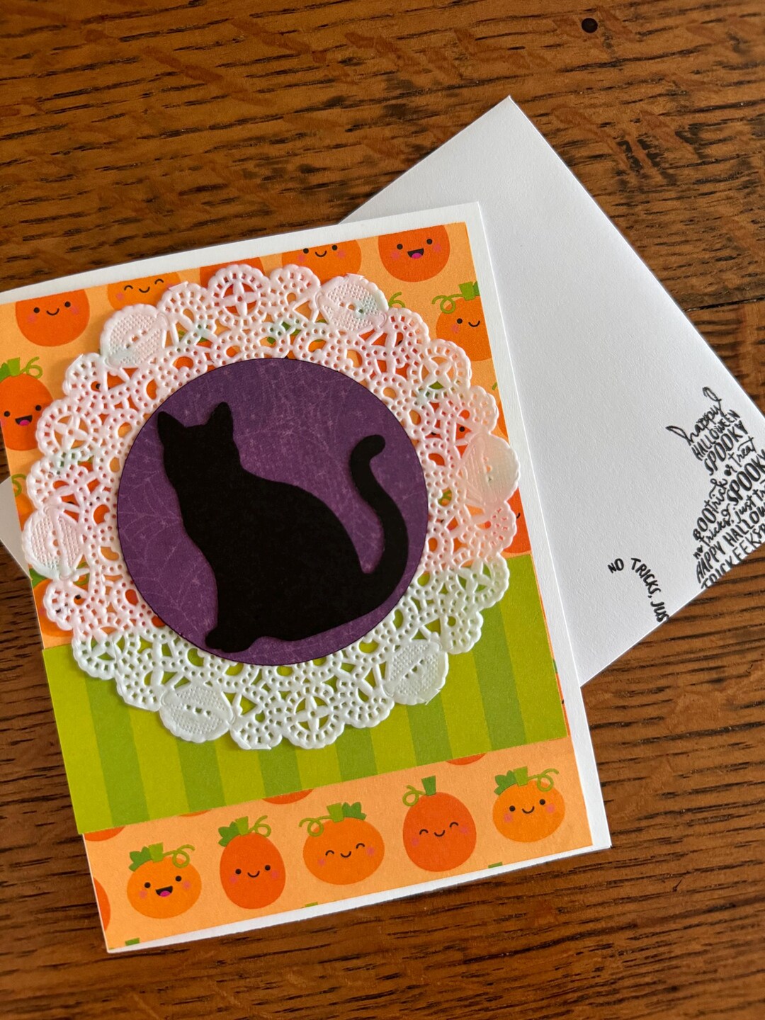 DIY Card Kit Halloween Cards Black Cat Halloween Card Kit Blank Cards ...