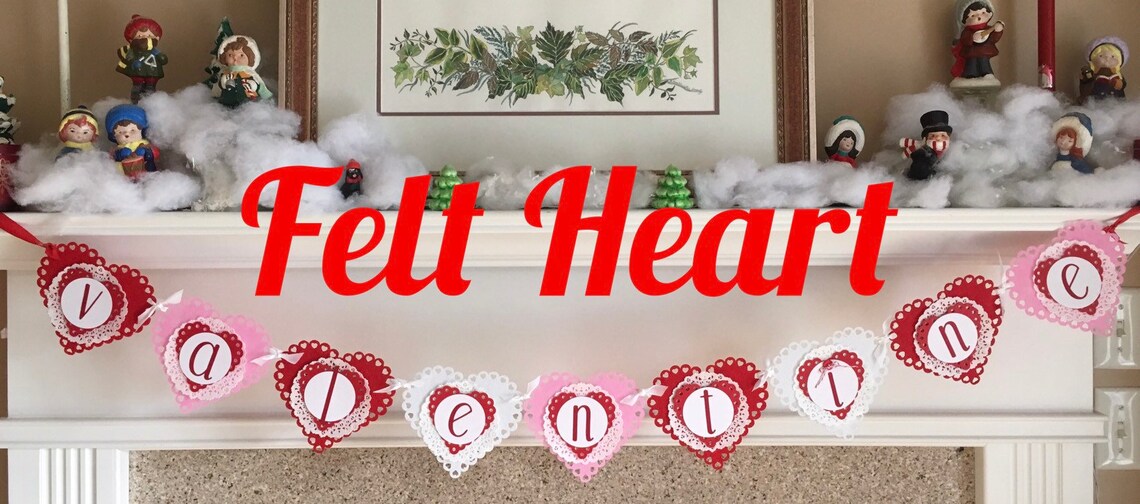 DIY Valentine Banner Kit - Etsy