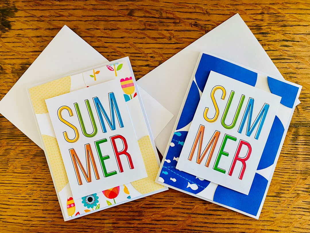 Summer Cards Teacher Cards Blank Cards Yay Summer Cards Greeting Cards ...