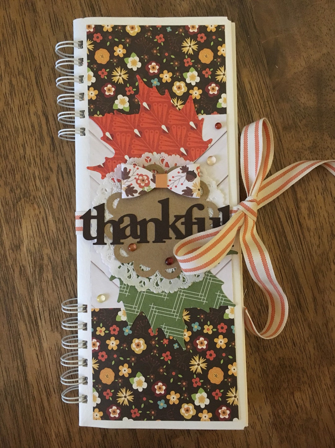Thankful Album Thanksgiving Album Pre-Made Photo Album Pocket Album ...
