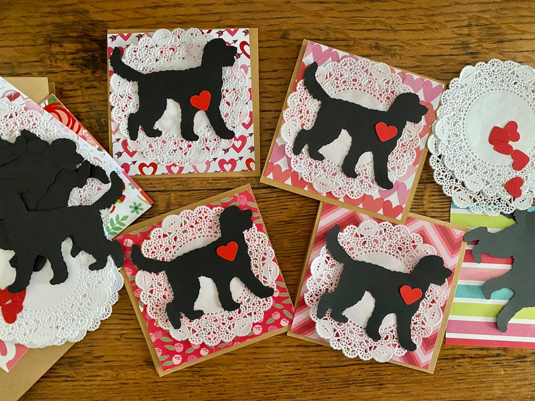 Kit to Make 10 or 25 Class Valentines Doodle Dog Valentine Kit Doodle ...