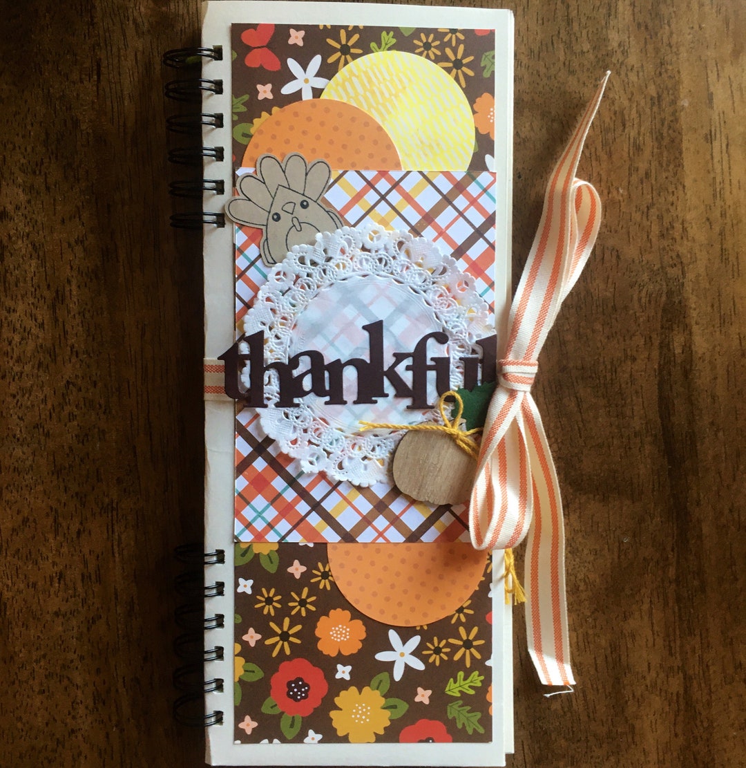 Thankful Album Thanksgiving Album pre-made Photo Album Pocket Album ...