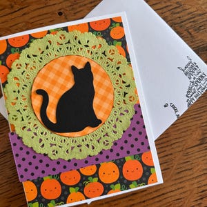 DIY Black Cat Halloween Cards Kit Halloween Cards Black Cat Halloween ...