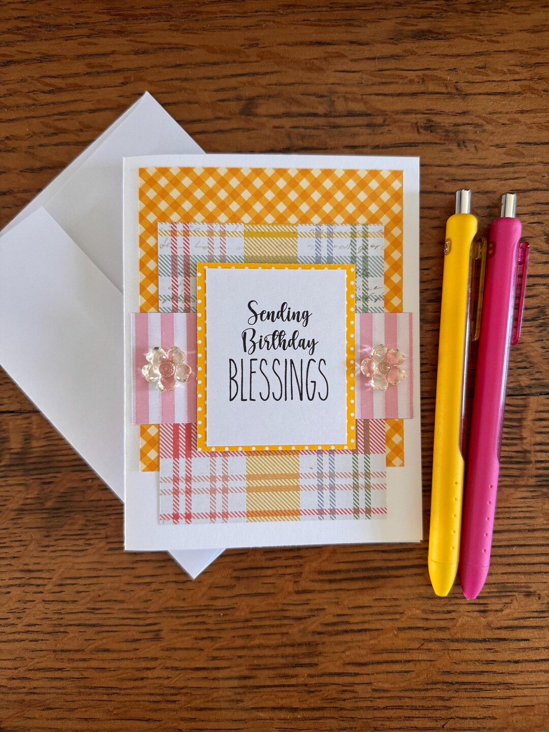 Birthday Blessings Card - Birthday Card - Enjoy Birthday Card - Happy ...