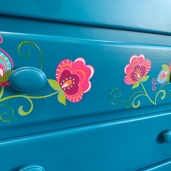 Whimsical Painted Furniture - Etsy