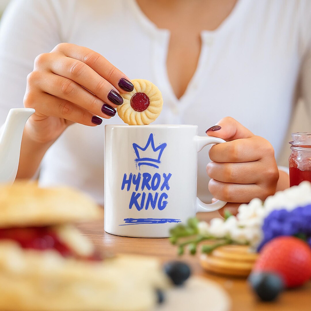 Hyrox King Mug, Hyrox Gift for Him, Hybrid Athlete Coffee Cup, Fitness ...