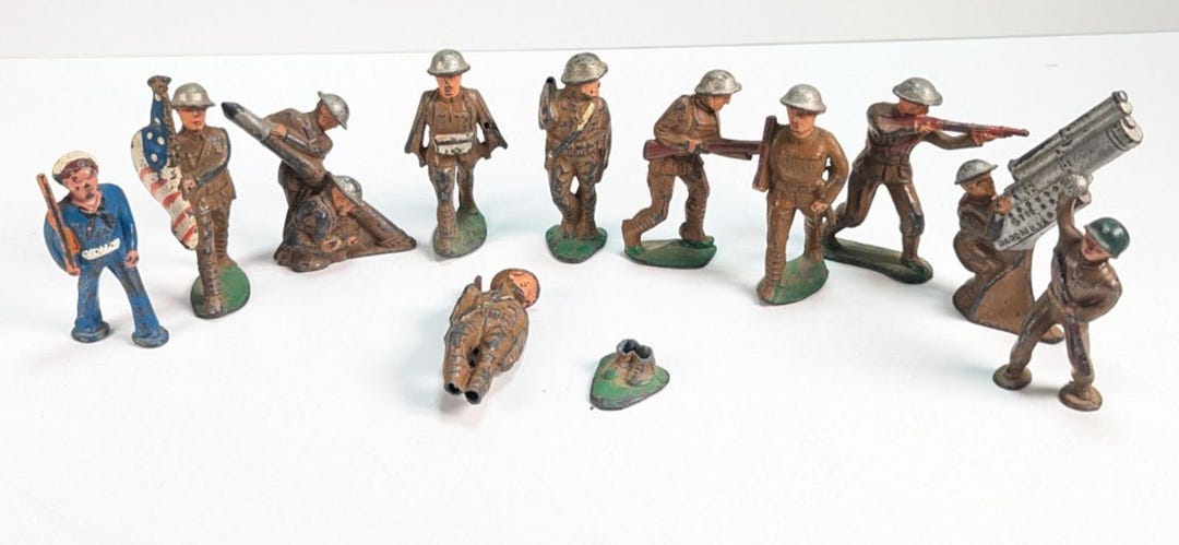 Vintage Manoil Barclay Lead Toy Soldiers, WWI Collection - Etsy