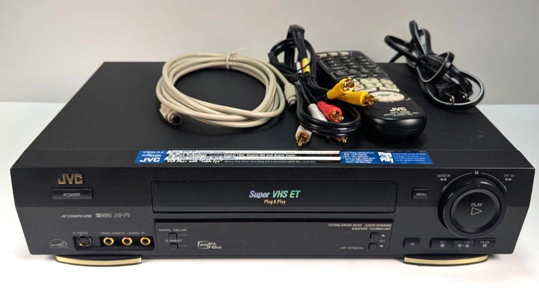 JVC Hr-s7800u Super VHS Professional VCR 4 Video Transfer to Dvd All ...
