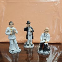 4 in 1 Personalized Doctor Gift Metal Figurine Business Card Holder ...