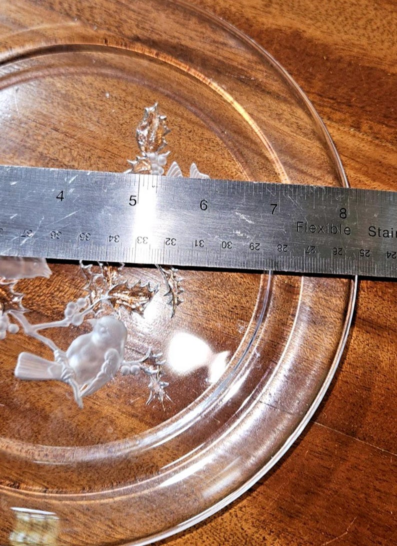 Hoya Boehm Crystal 3D Chickadee Plate 8.5" Excellent Condition - Etsy