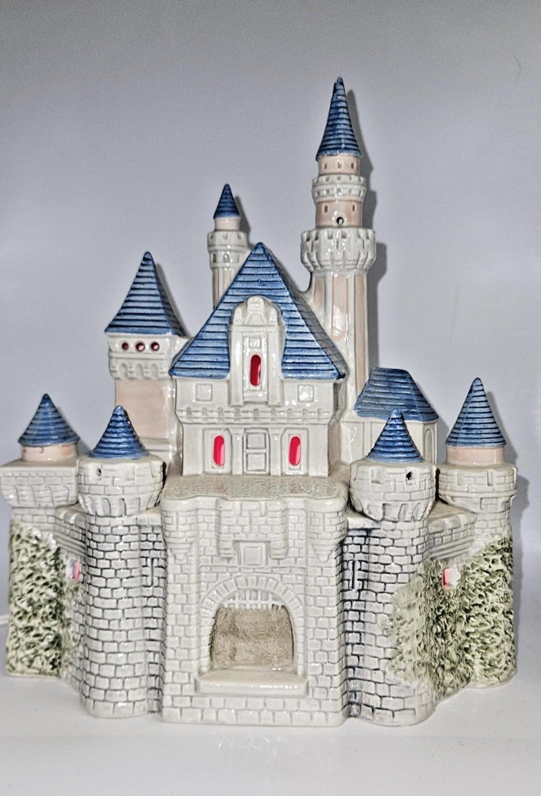 Disney Sears Cinderella Castle Magic Kingdom Ceramic Light up With Box ...