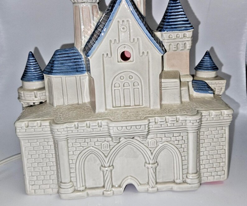 Disney Sears Cinderella Castle Magic Kingdom Ceramic Light up With Box ...