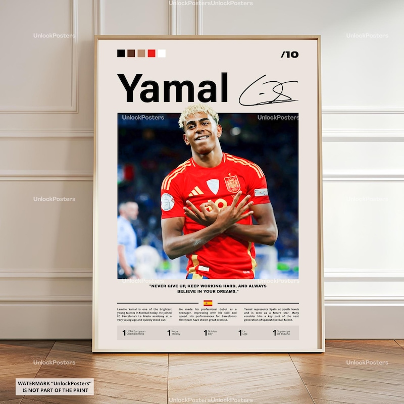 Lamine Yamal Poster - Etsy