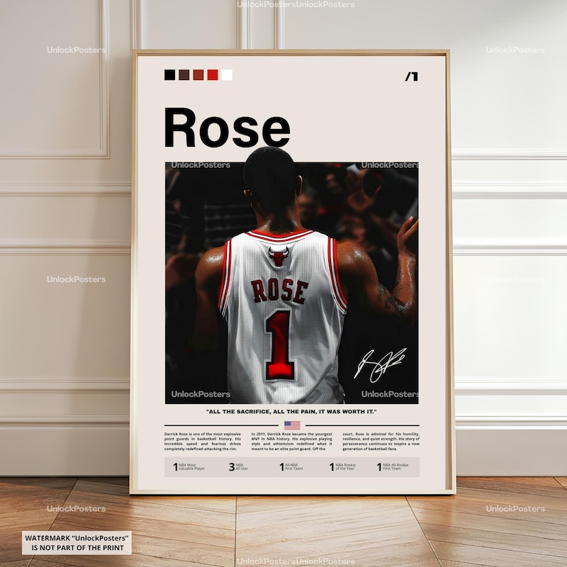 Mens Derrick Rose - Etsy