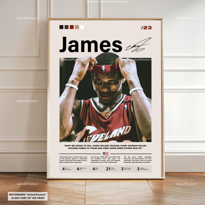 Lebron James Cavalier Poster - Etsy UK