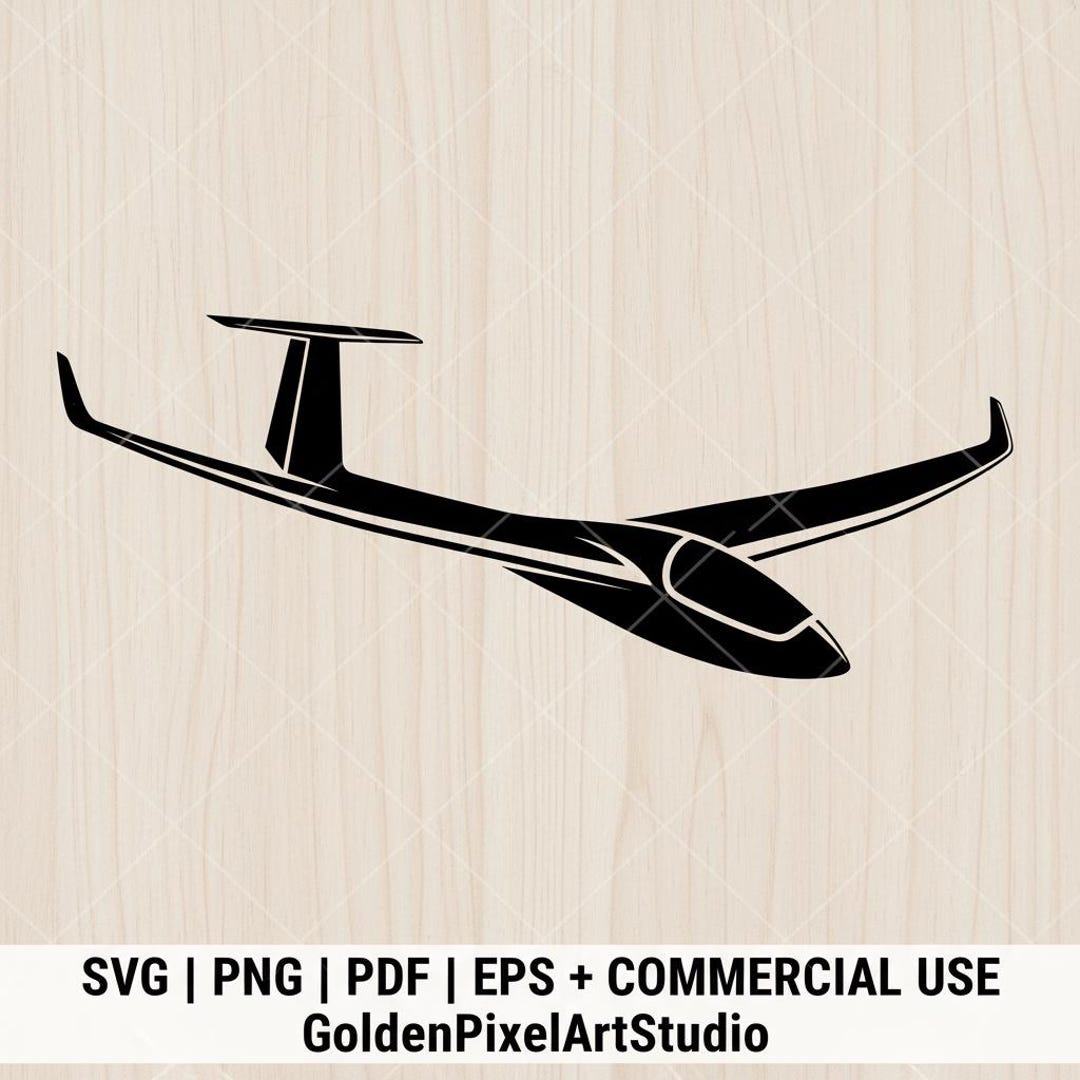Vector SAILPLANE, SVG, Dxf, AI, Eps, Pdf, Png, Jpg Download, Glider - Etsy
