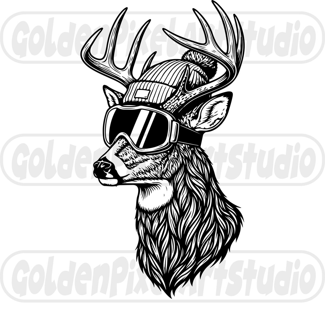 Deer Buck Mullet Trucker Hat Vector (SVG & PNG) - Etsy