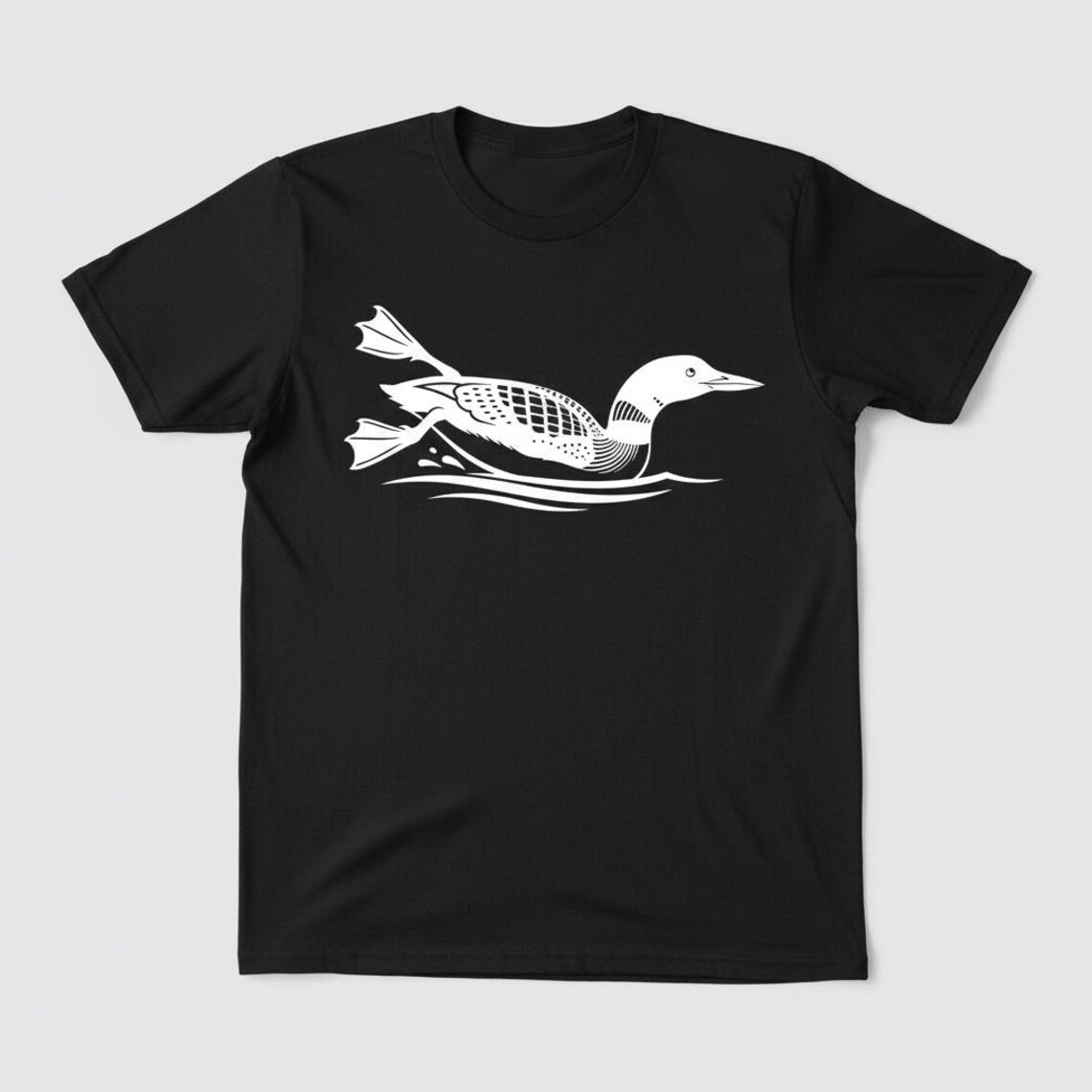 Common Loon Vector Graphic, Black Image (digital Download) - Etsy