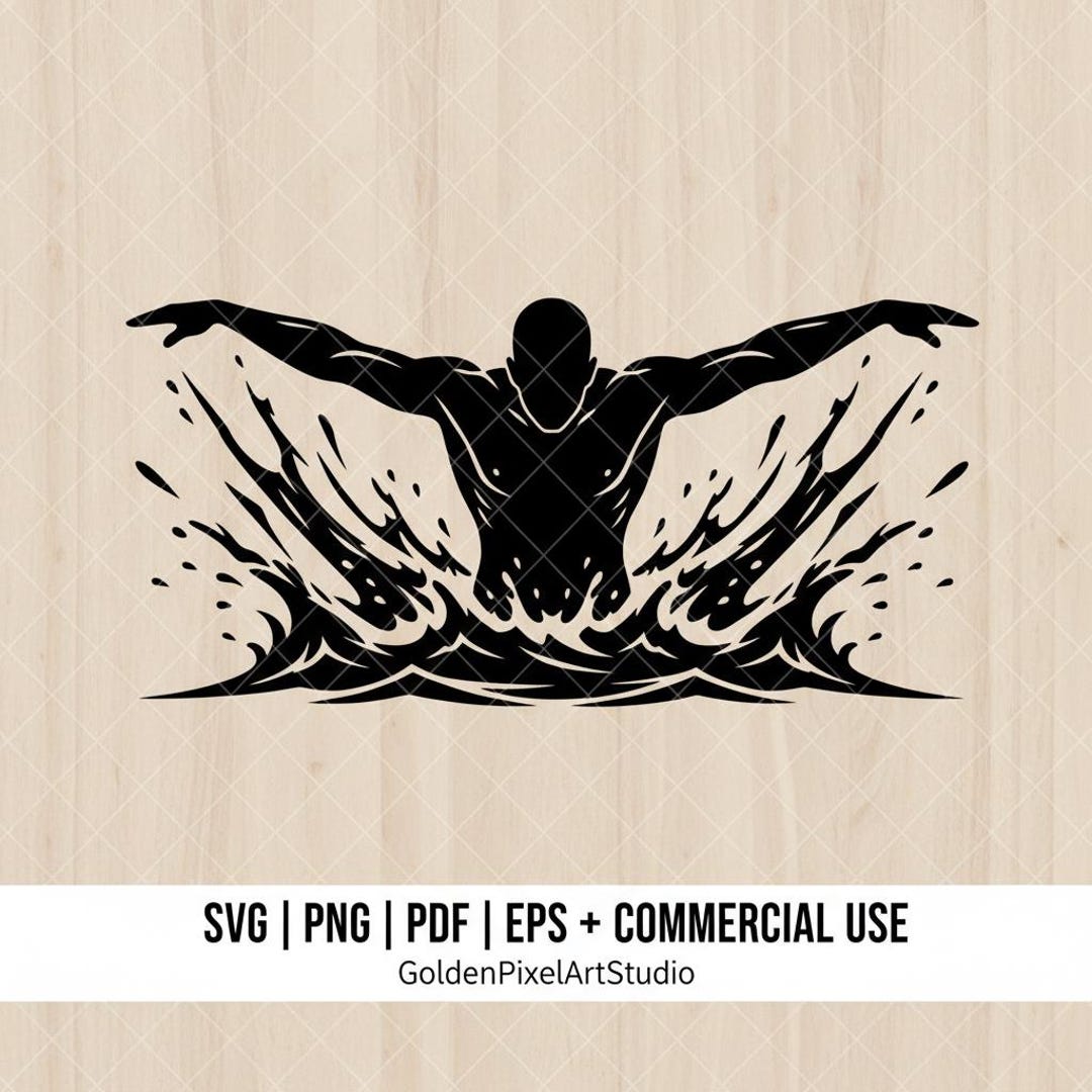 Female Swimmer SVG, Athlete Clipart, T-shirt Decal (digital File) - Etsy