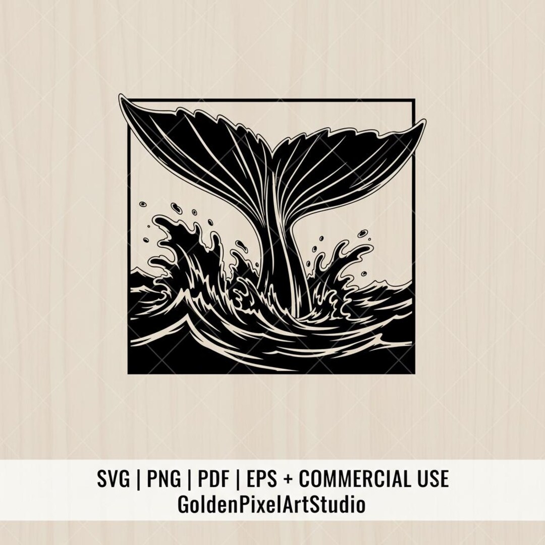 Red Fish Fin Vector Graphic: Stylized Tail (digital Download) - Etsy