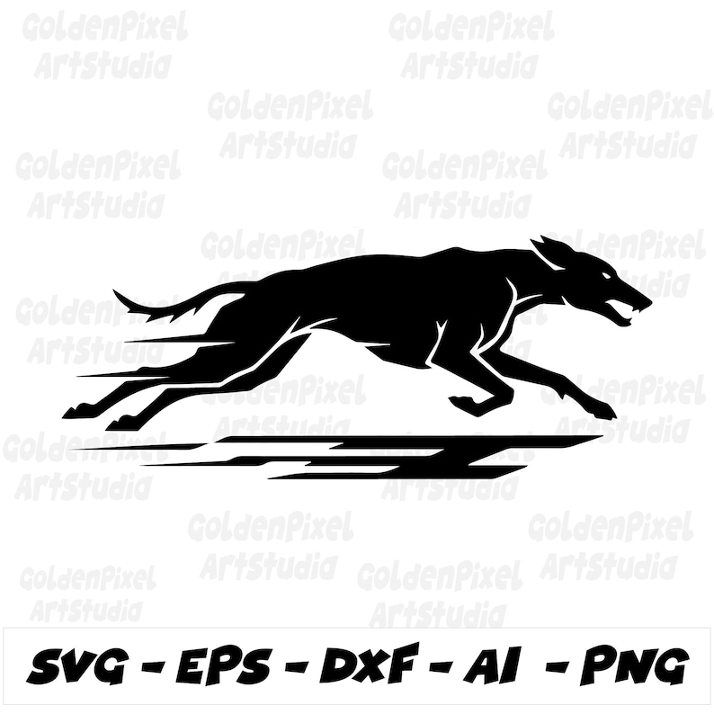 Running Greyhound Dog Vector, Laser Cut File (digital Download ...