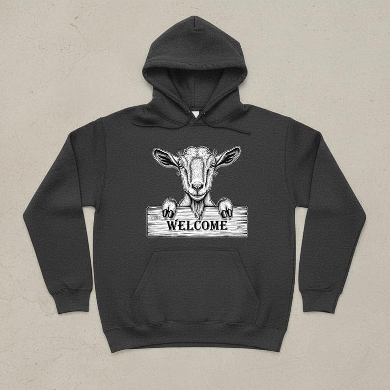 Welcome Goat Vector Image: Farmhouse Animal Graphic (digital Download ...