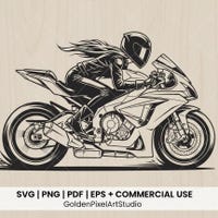 Biker Girl SVG, Motorcycle Woman SVG, Woman Biker Svg, Woman Motorcycle ...
