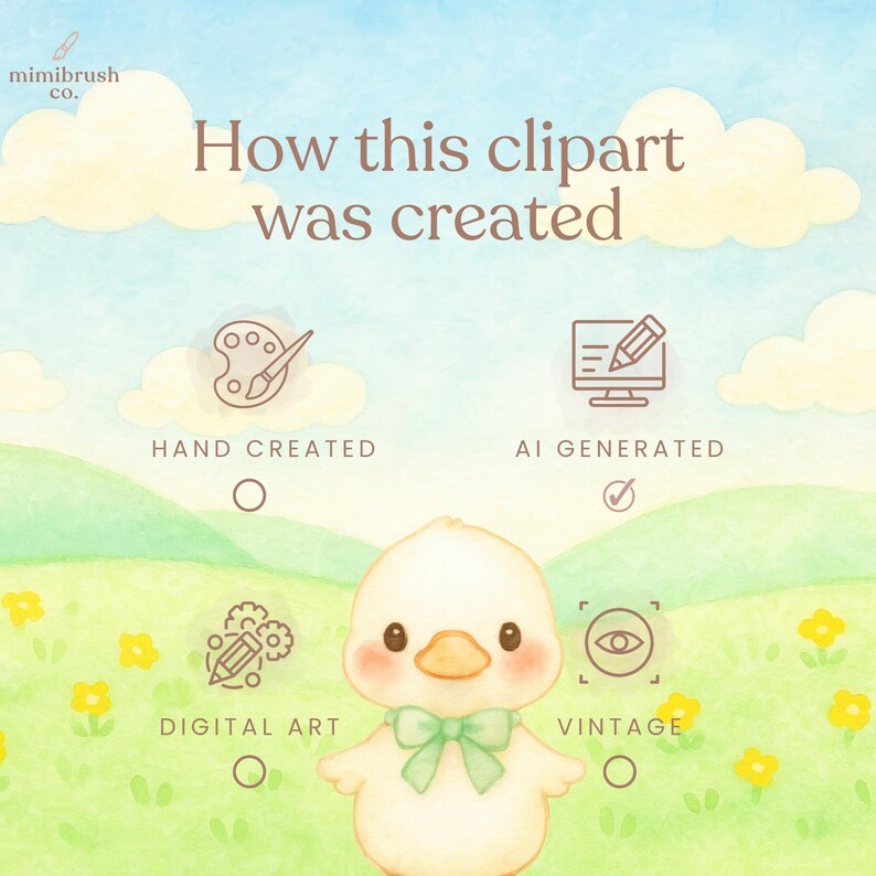 Mother Goose Nursery Rhymes Clipart: Kawaii Watercolor Storybook ...