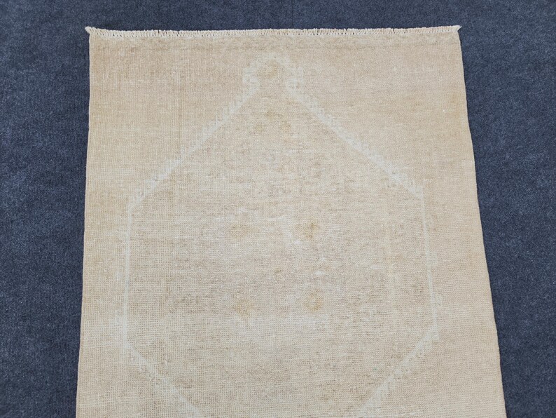 3.1 X 10.5 FT Neutral Runner, Turkish Runner, Vintage Runner, Oushak ...