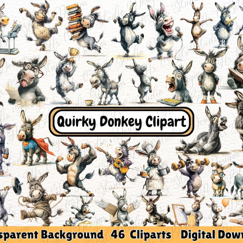 Quirky Donkeys - Etsy