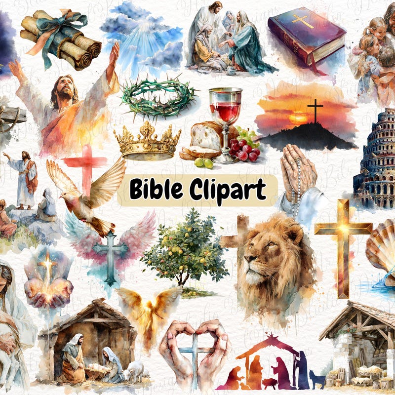 Revelation Bible Clipart - Etsy