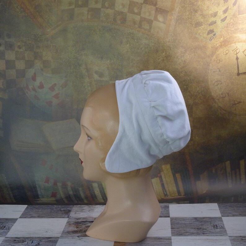 Renaissance Biggins or Coif Cap in Linen Made to Order | Etsy