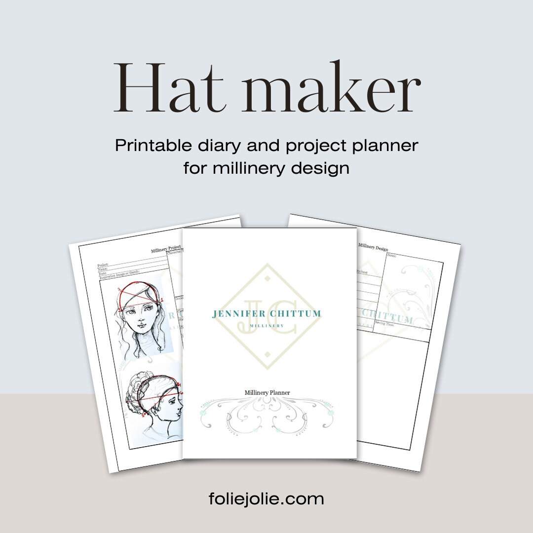 Printable Hat Making Diary Planner - Etsy