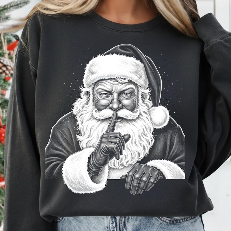 Santa Shushing - Etsy