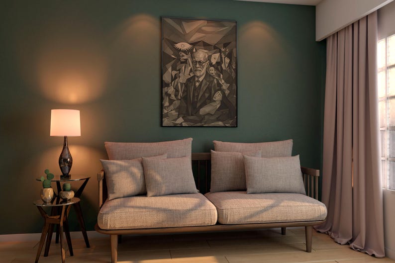 Sigmund Freud Guernica Style Poster | Printable Digital Download ...