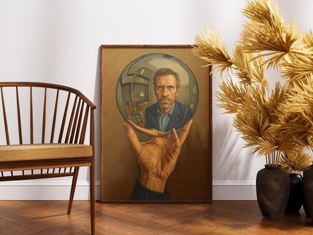 House MD Escher Style Reflection Poster Digital Download Printable Wall ...