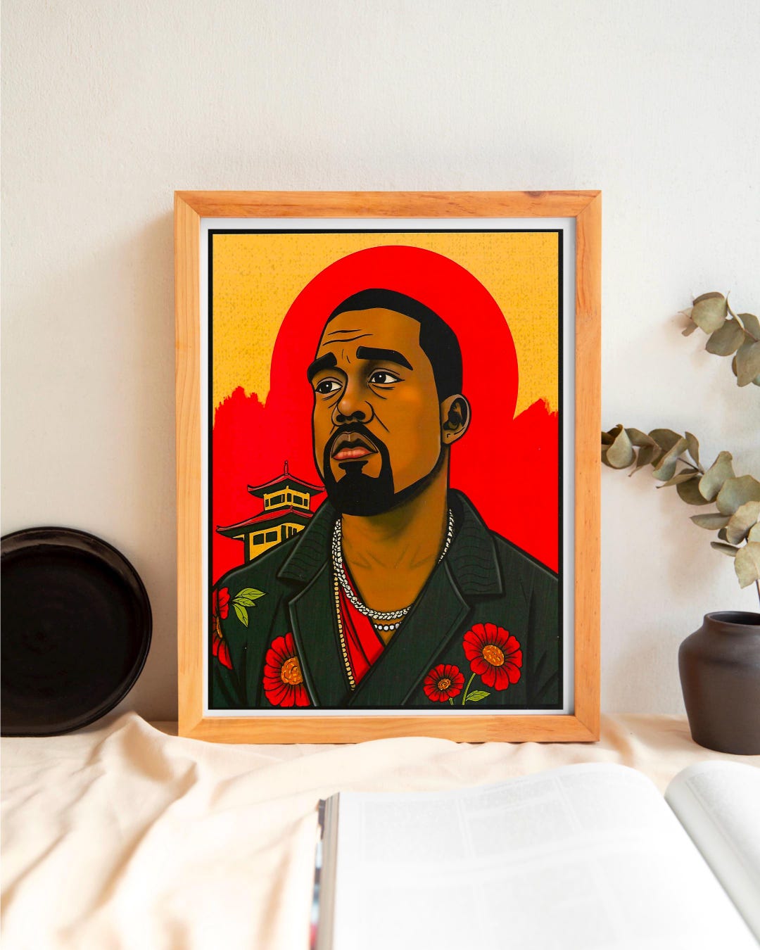 Kanye West Japanese Art Print: Hand-drawn A4 Illustration - Etsy