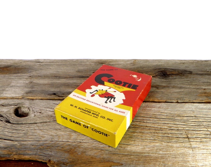 Vintage Cootie Game Retro Family Game Night Mid Century Games Original ...