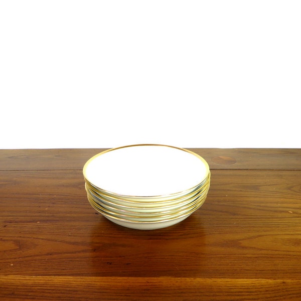 Gold Rimmed Bowls - Etsy