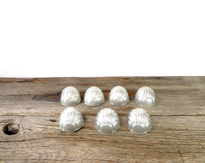 7 Aluminum Molds Vintage Jello Molds Small Cake Molds Baking Supplies ...